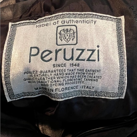 Peruzzi | Jackets & Coats | Peruzzi High Neck Long Leather Coat | Poshmark